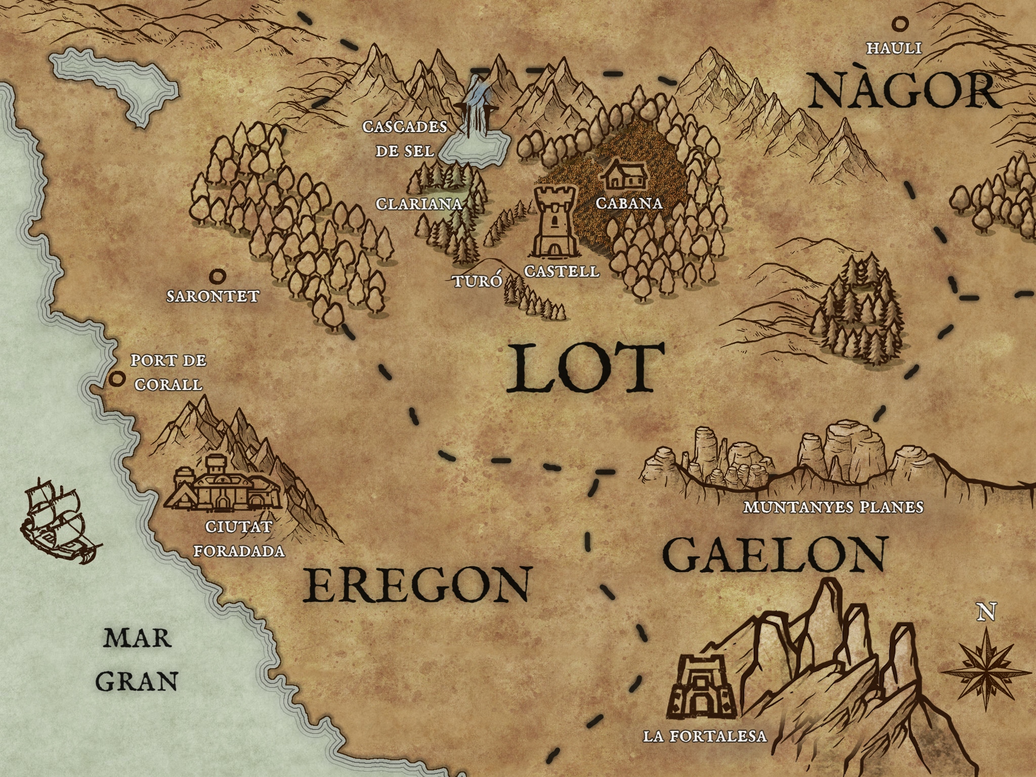 Mapa de Lot | El món màgic de Lot
